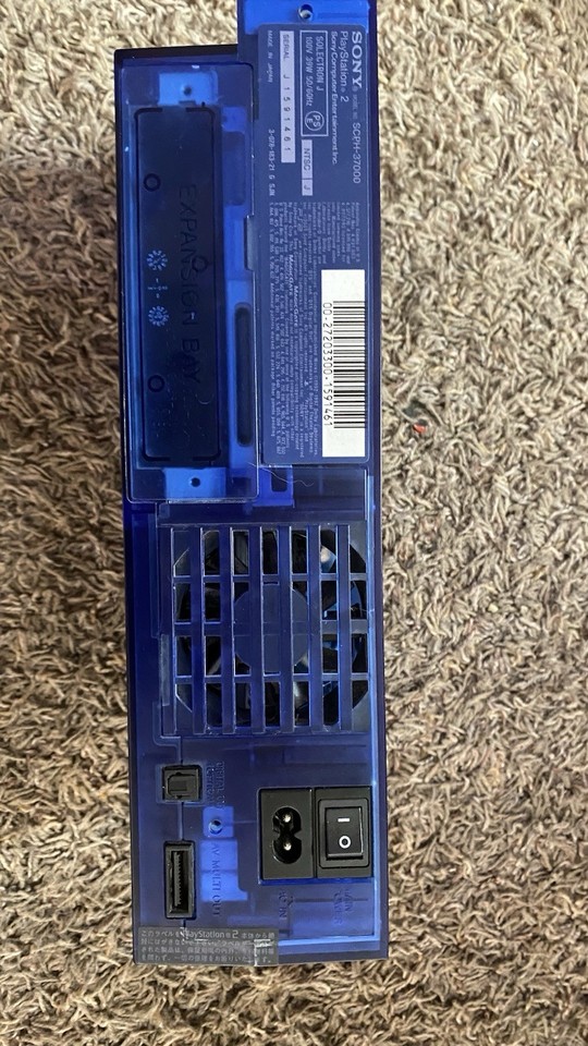 PlayStation2 PS2 Ocean Blue Console Clear Blue SCPH-37000 NTSC-J Japan ...