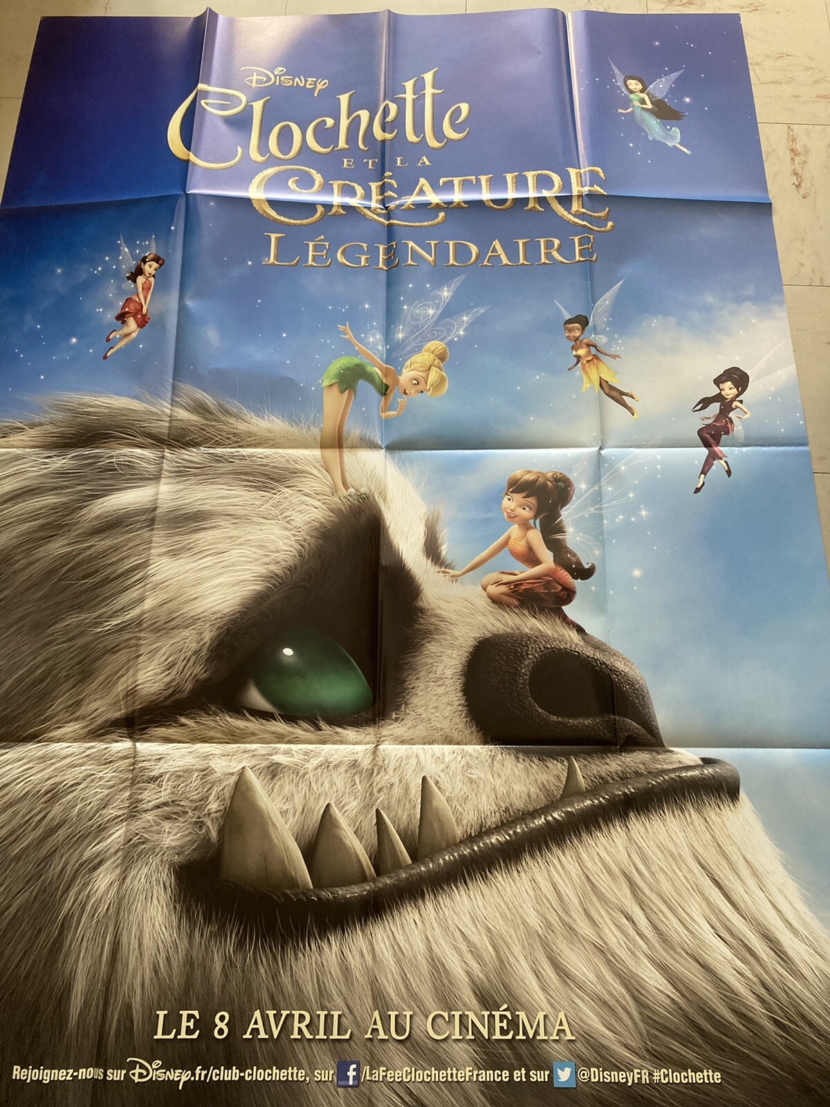 Affiche 120x160 « Clochette Et La Creature Legendaire »/Disney | eBay