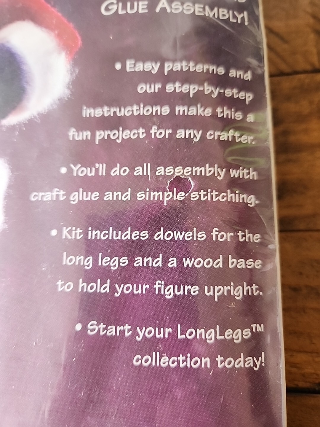 NIP Dimensions TALL ORDERS 2001 Christmas Long Legs Santa's List Kit 20 ...