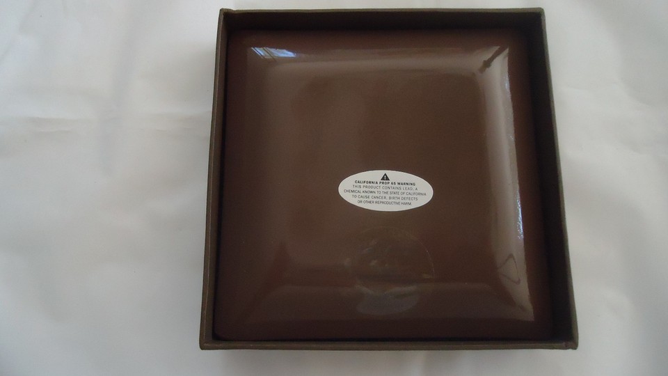 Fringe Studio Glass Trinket Vanity Tray#511065 MONOGRAM O-NIB | eBay