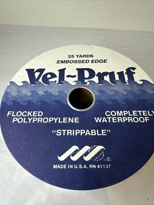 Vel-Pruf Flocked Polypropylene Red Ribbon 2.5" x 25 Yds NOS | eBay