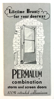 Vintage Brochure Permalum Combination Storm Screen Doors Jasco Aluminum ...
