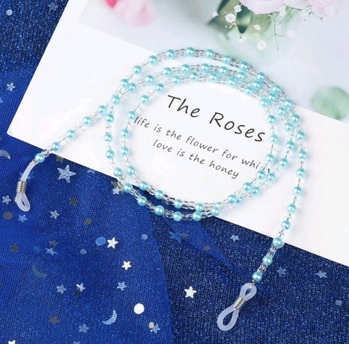 Blue cord chain lanyard strap string for eyeglasses sunglasses ...