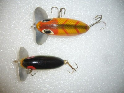 Vintage Jitterbug Style Minnow Antique Fishing Lure Lot of 2 | eBay