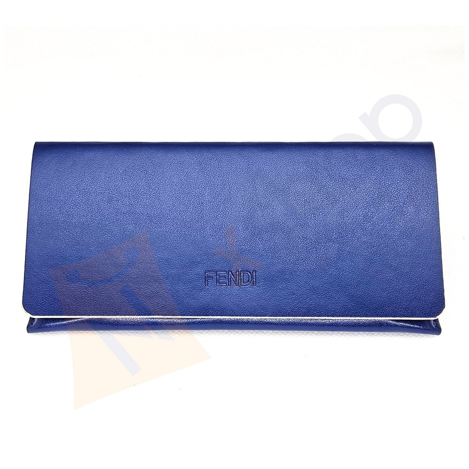 Fendi Sunglasses Eyeglasses Medium Hard Leather Case w/ Cloth & GiftBOX ...