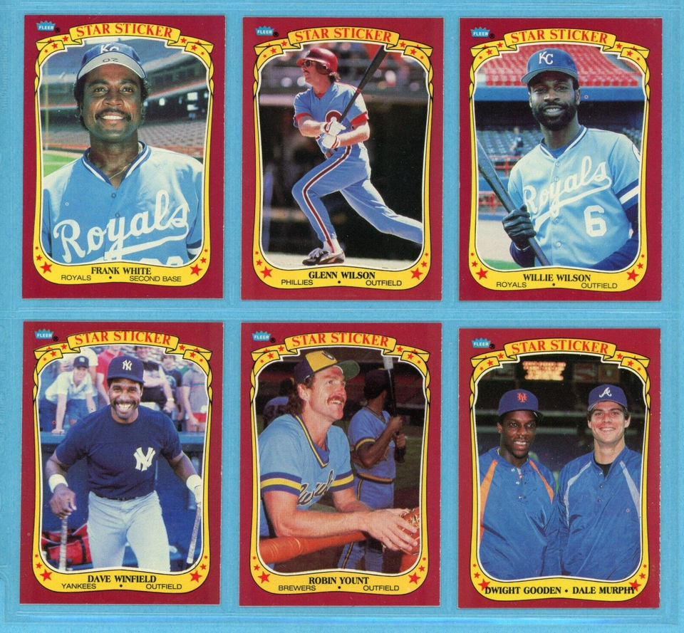 1986 Fleer Star Stickers Complete Set of 132 Baseball Cards NM | eBay
