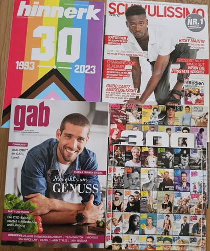 Gay-Magazine "gab", Hinnerk & Schwulissimo 2022/23, Harry Styles ...
