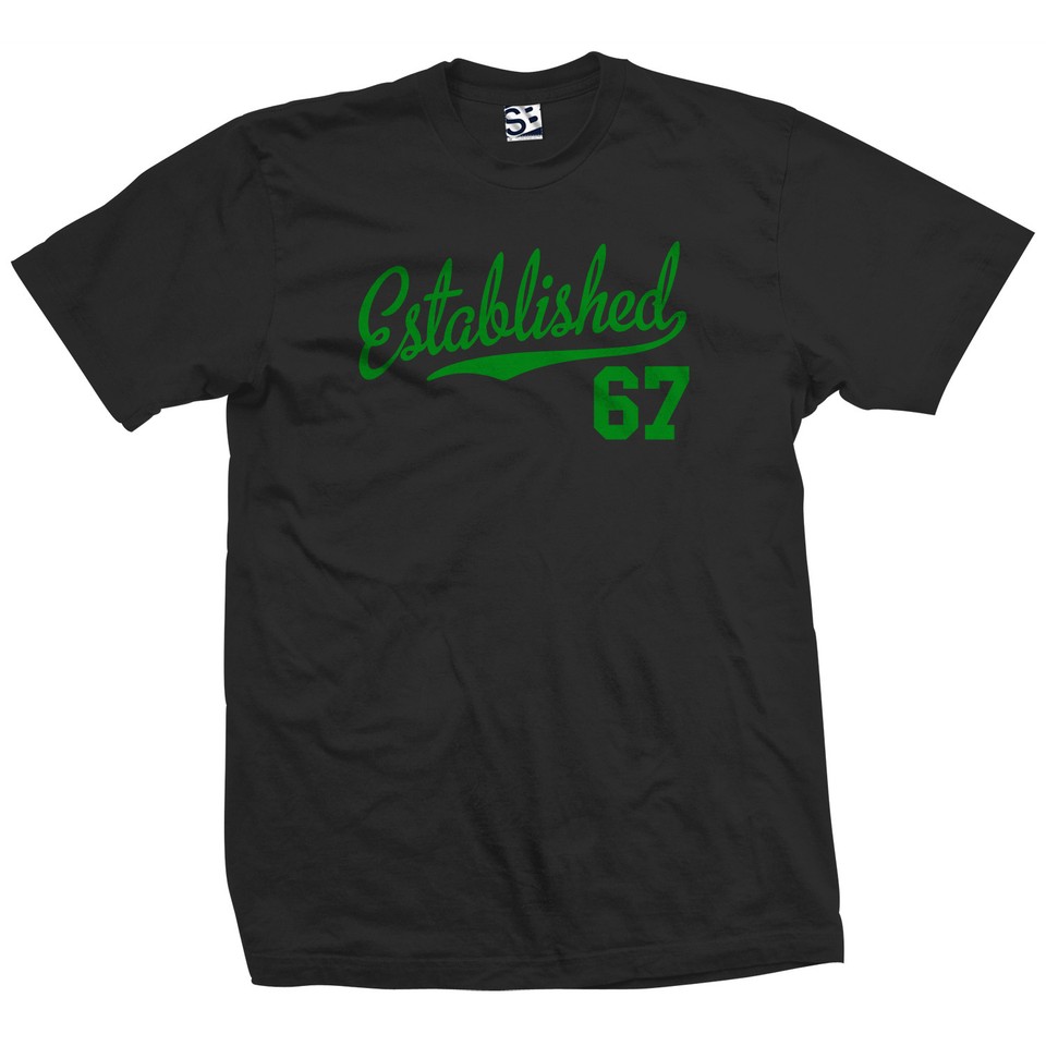 Established 67 Script Tail Shirt | 1967 50 50th Birthday Anniversary ...