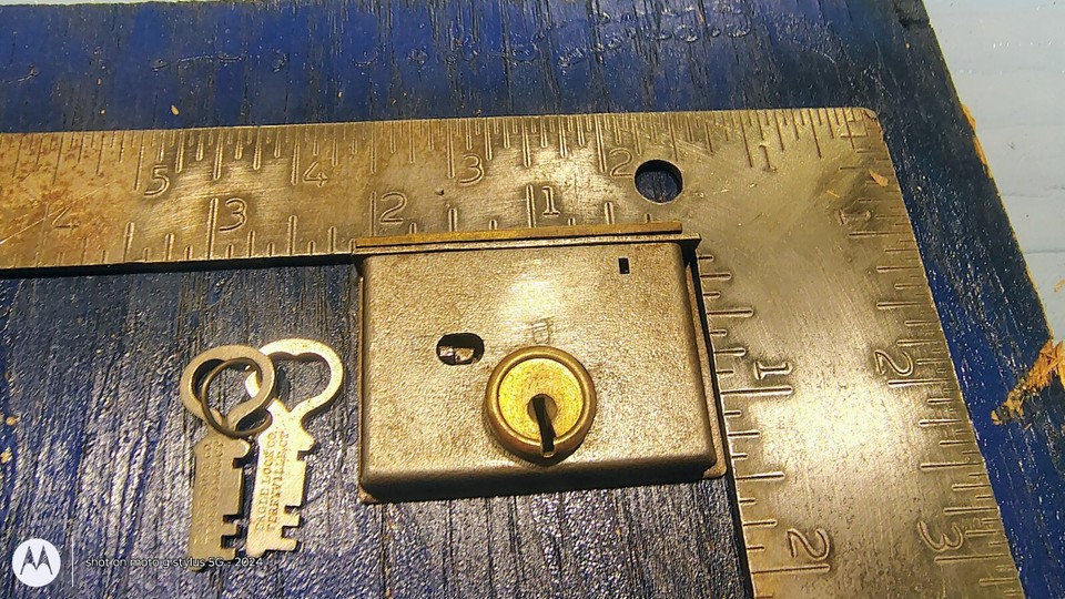 Half Mortise Lock Chest Trunk Medium Box Lock Solid Brass Cabinet Lock ...