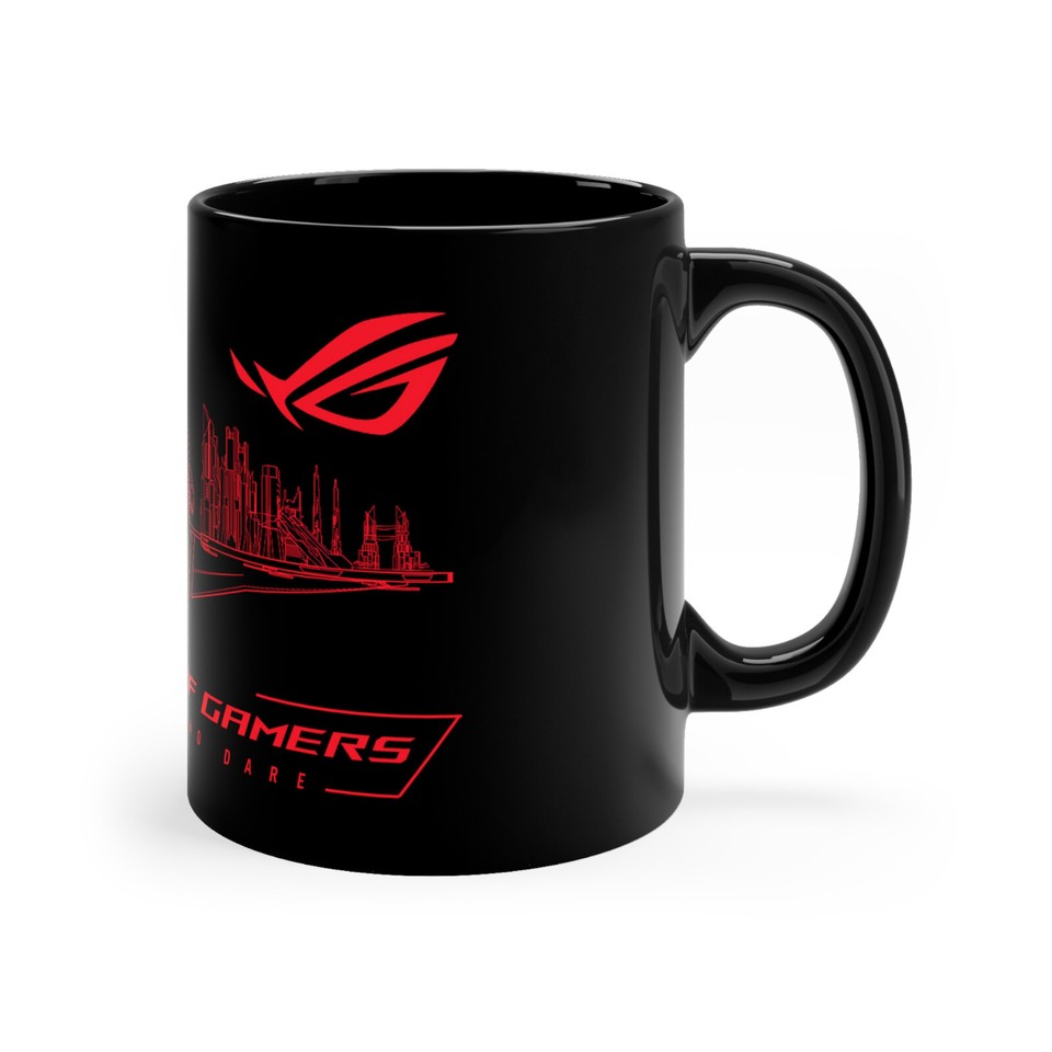 ASUS ROG The Rise Of Gamers 11oz Coffee Tea Black Mug | eBay