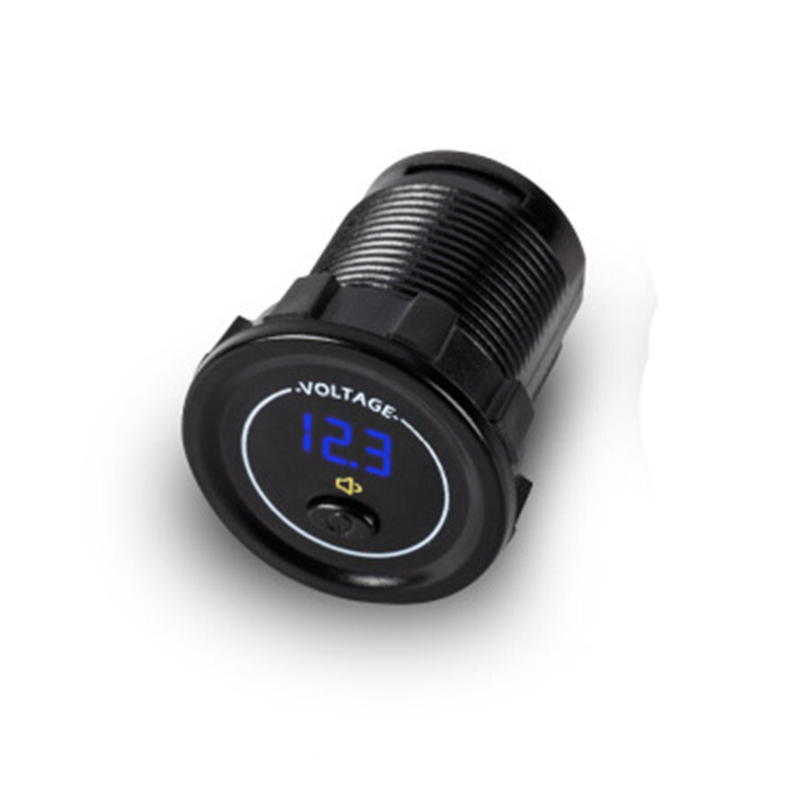 LED Panel Digital Voltage Meter Low Voltage Alarm For Motorbike Car ...