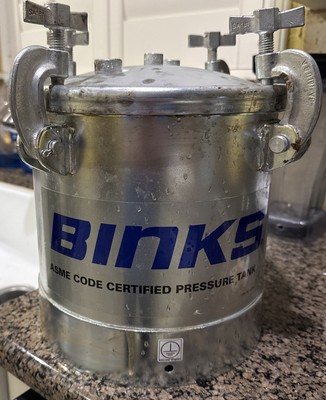 BINKS Stainless Steel Pressure Tank - MODEL # 83C | eBay