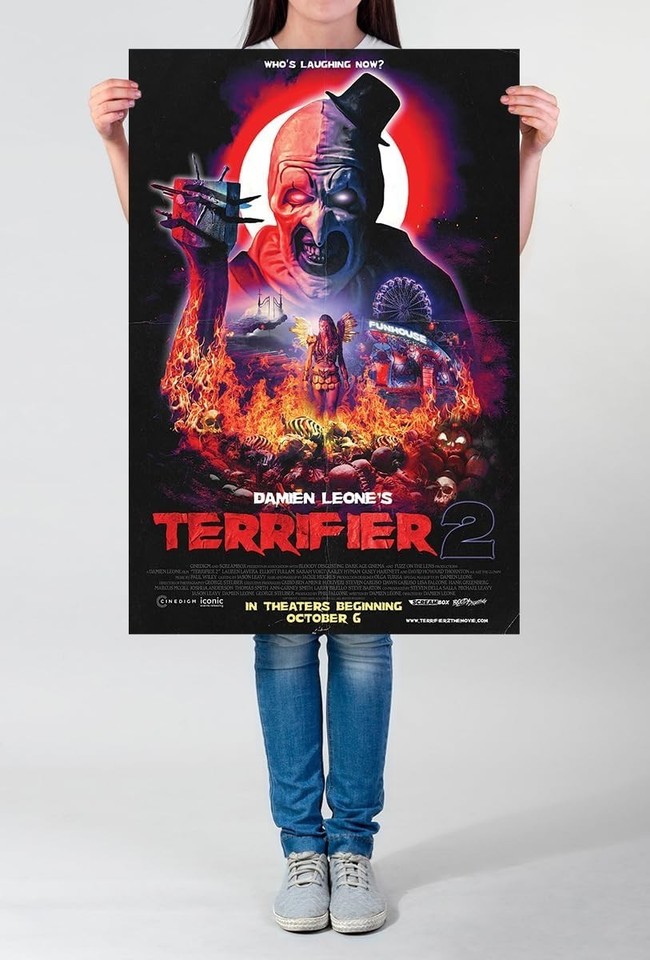Terrifier 2 Movie Poster Unframed Horror Wall Art Print 24x36 | eBay