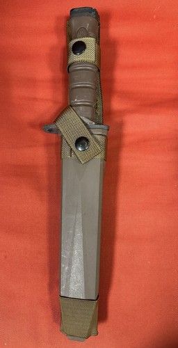 Original USGI USMC OKC3S Marine Corps Bayonet & Scabbard Ontario Knife ...