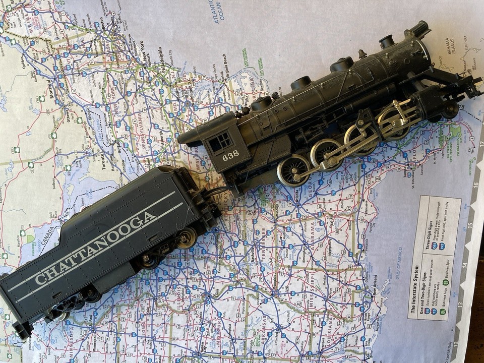 TYCO HO Gauge Chattanooga Steam Train Locomotive Scale HO 0-8-0 Power ...