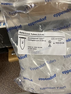 Eppendorf Safe-Lock Tubes, 2mL, 0030120.094 | eBay