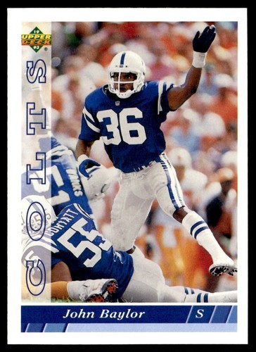 1993 Upper Deck John Baylor Indianapolis Colts #387 | eBay
