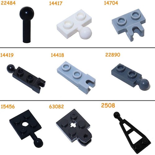 Ball Parts Socket Pieces Trailer Hitches For Lego Technic 14419 22484 ...