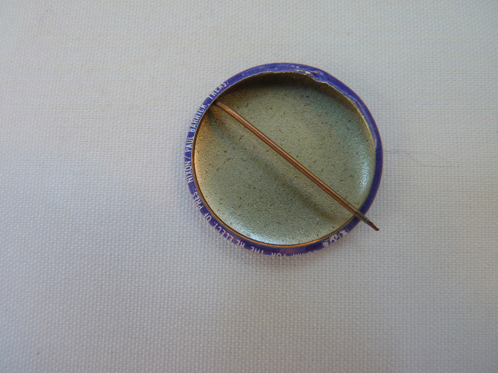 Nixon Now Campaign Button Pin White with Red Blue Letters | eBay