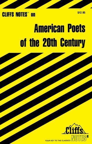 Cliffsnotes American Poets of the 20th Century 9780764585340| eBay