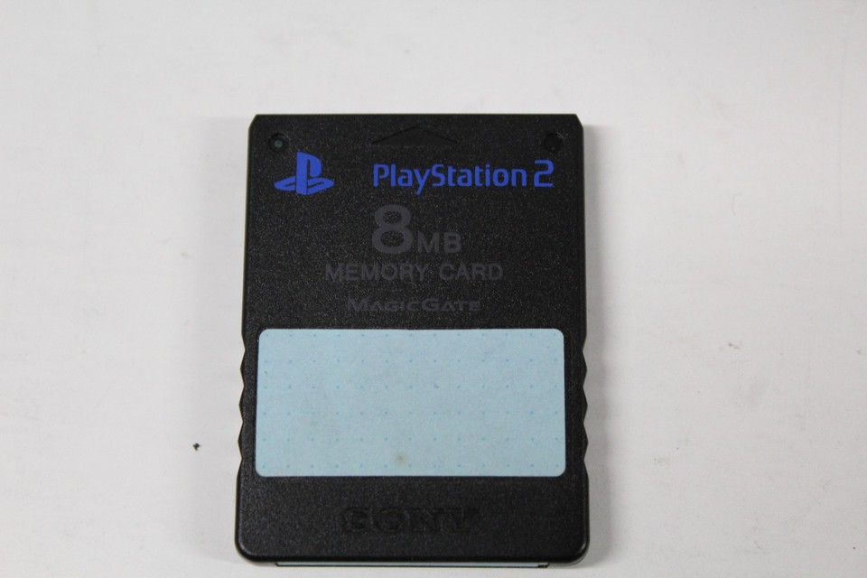 Original Sony Playstation 2 - Memory Card 8MB Black SCPH-10020 USED ...