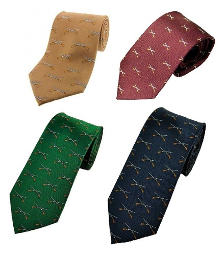 Crossed Shotgun Neck Tie Clay Pigeon or Game Shooting Gift | eBay UK