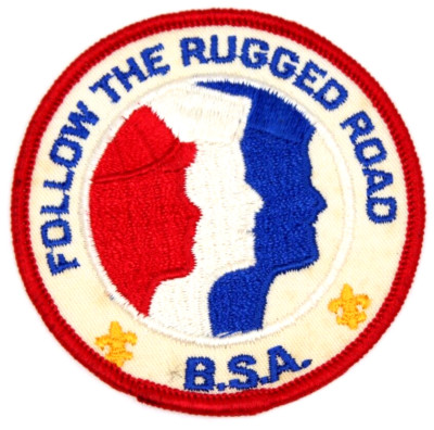 Vintage Follow the Rugged Road Patch Boy Scouts BSA | eBay