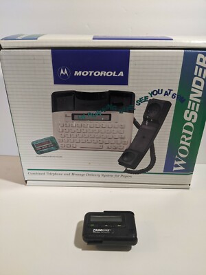 Motorola Wordsender Commercial paging system(Vintage)+ Motorola Pageone ...