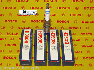 BOSCH Audi - Volkswagen 4 Piece Spark Plug Set - 0242245576, FR5KPP332S ...