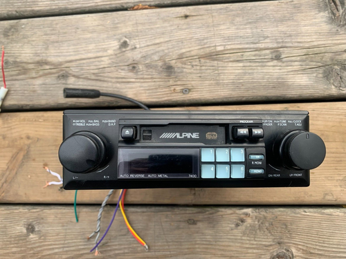 VINTAGE ALPINE 7400 CAR STEREO OLD SCHOOL NICE WORKING CONDITION | eBay