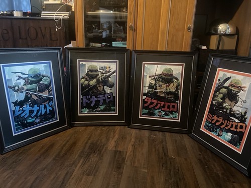 TMNT Custom framed prints signed Logan Pack 2016 | eBay