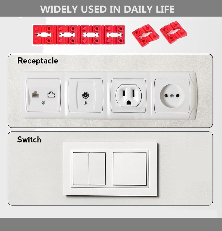 100Pc Switch Receptacle Spacer Outlet Spacers Shims Socket Electric Box ...
