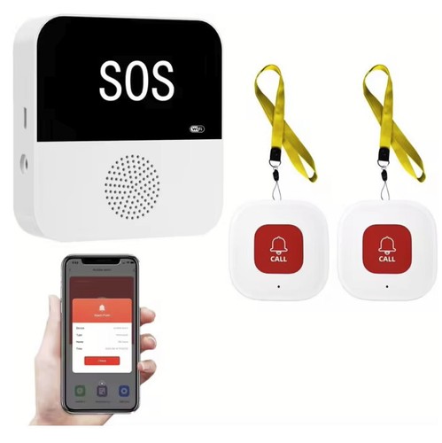 Duress Alarm Elderly Nurse Call Wifi SOS Emergency Home Button Alert ...