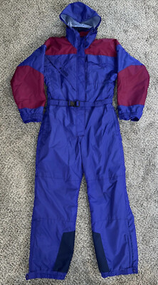 VINTAGE 90s Columbia Ski Suit Colorblock Snow Suit Full Body Retro ...