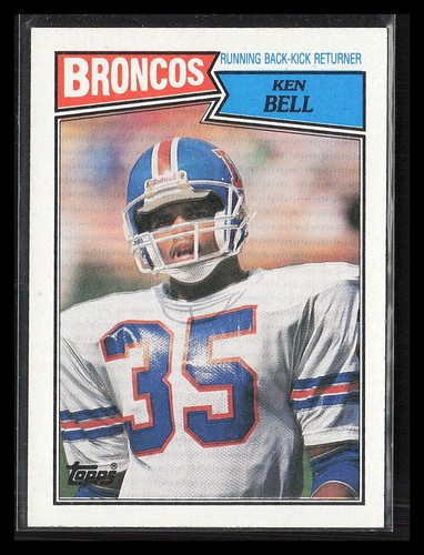 Ken Bell 1987 Topps #34 Denver Broncos Rookie | eBay