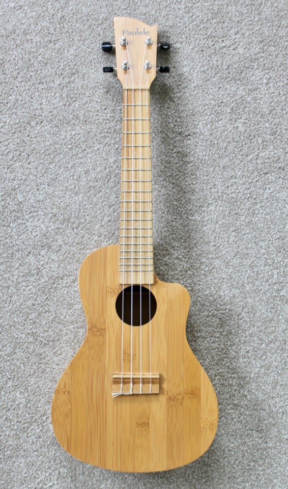 Paulele Bamboo Concert Cut Away Ukulele Introduced In Early 2000's ...