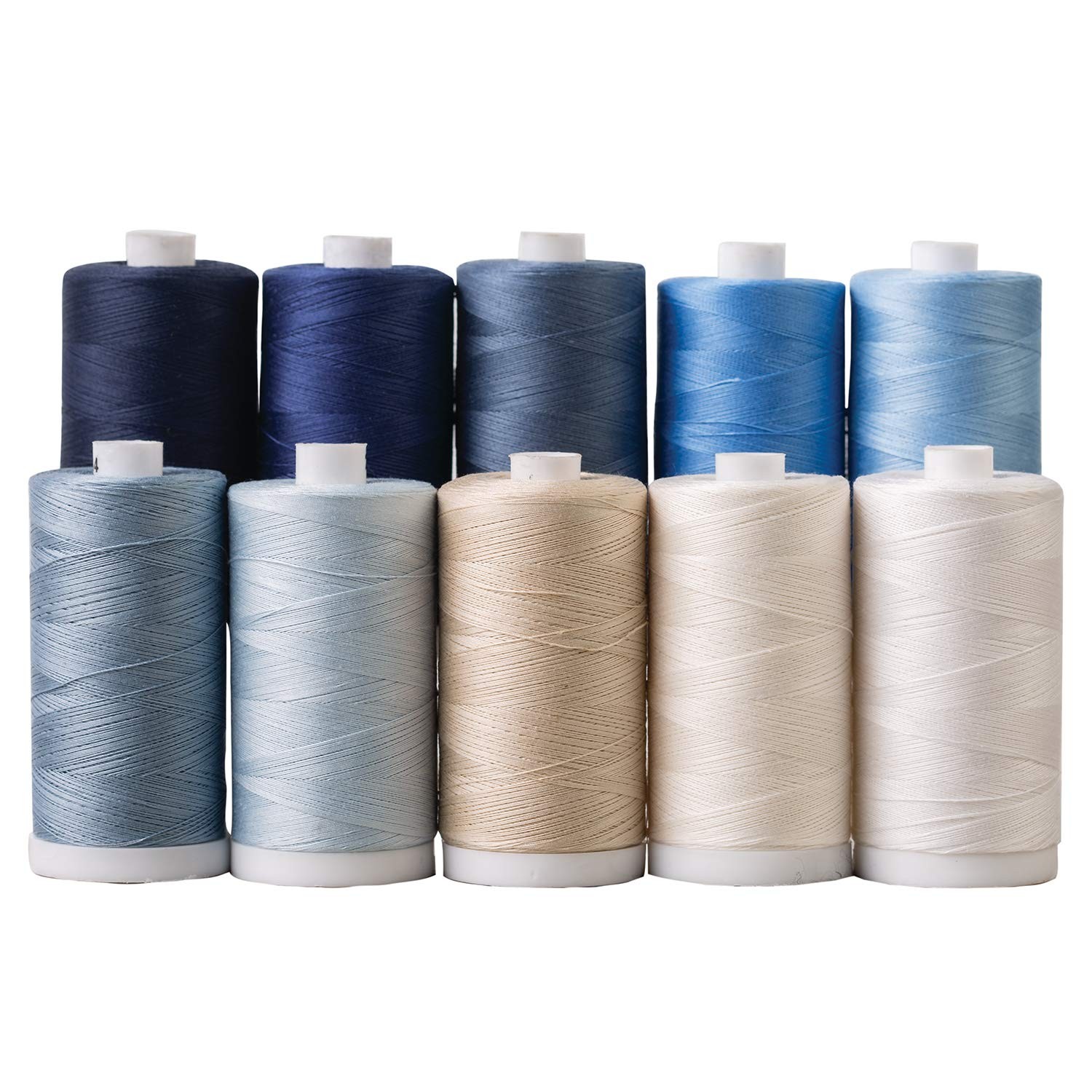 Connecting Threads 100% Cotton Thread Set - 10x 1200yd Spools ...