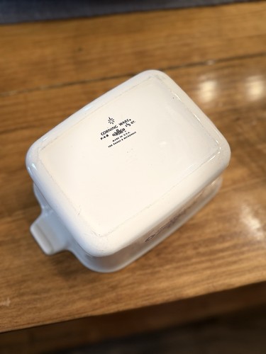 VINTAGE CORNING WARE BLUE CORNFLOWER,P-4-B 1 1/2 QT. RARE STAMP EARLY ...