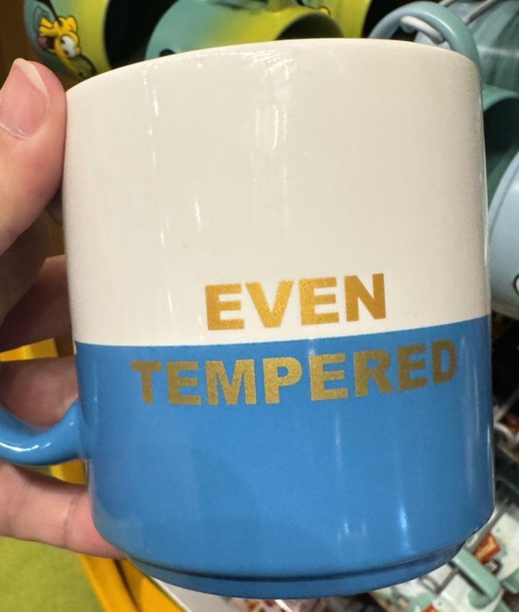 Disney Parks Donald Duck Even Tempered Blue & White Coffee Mug New 2025 ...