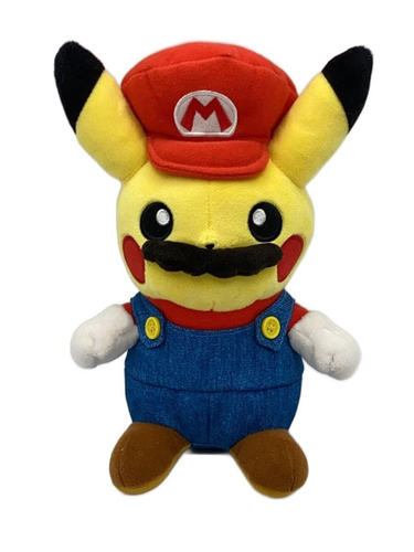 Nintendo Mario x Pikachu Pokemon Center Original Plush doll toy USED | eBay