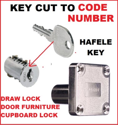 Cut To Key Code Number Furniture Desk Draw Pedestal Lock key Office ...
