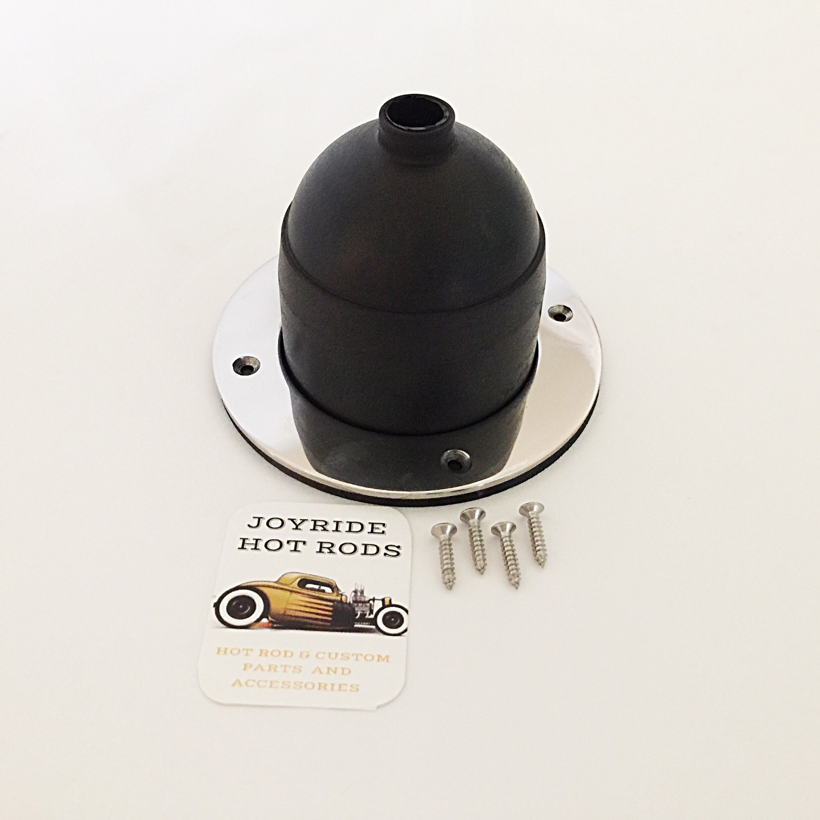 Hot Rod Floor Shifter Rubber Boot and Stainless Trim Rim | eBay