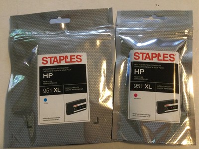 Staples Ink Cartridge Replacement for HP 951XL Cyan And Magenta | eBay