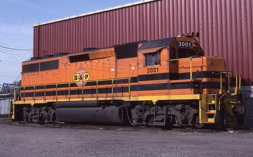 B&P BUFFALO & PITTSBURGH Railroad Train Locomotive BUTLER PA 1993 Photo ...