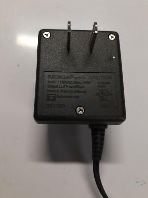 Nokia ACP-7U Phone AC DC Charger Power Supply 3.7V DC | eBay