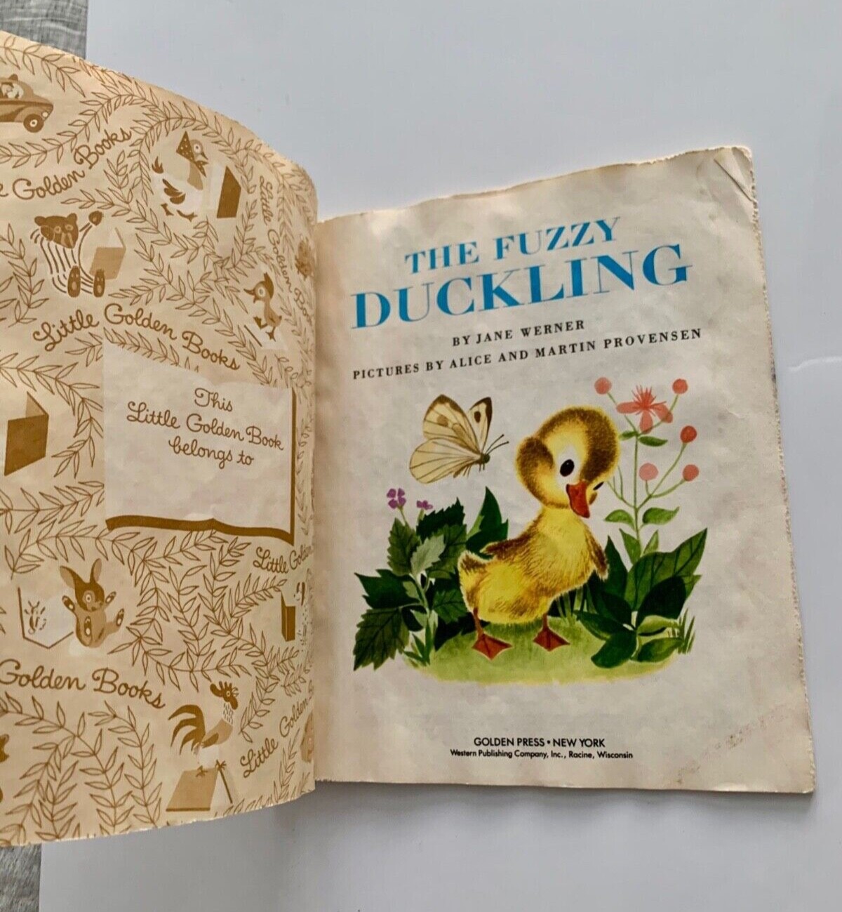Little Golden Book Ser.: The Fuzzy Duckling by Jane Werner 1977 vintage ...