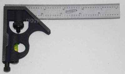 Igaging 6" high precision combination square 2 piece 1/64th rule ...