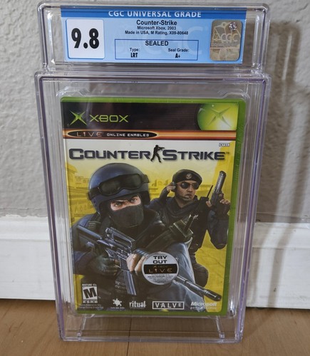 Counter-Strike 9.8 A+ 1st Print (Microsoft Xbox, 2003) WATA Graded CGC ...