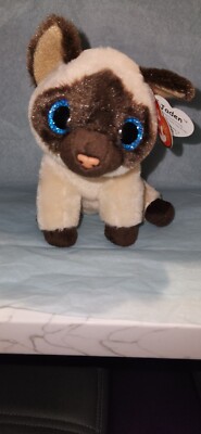 TY Original Beanie Babies Jaden the Siamese Cat 7" Plush 2017 MINT with ...
