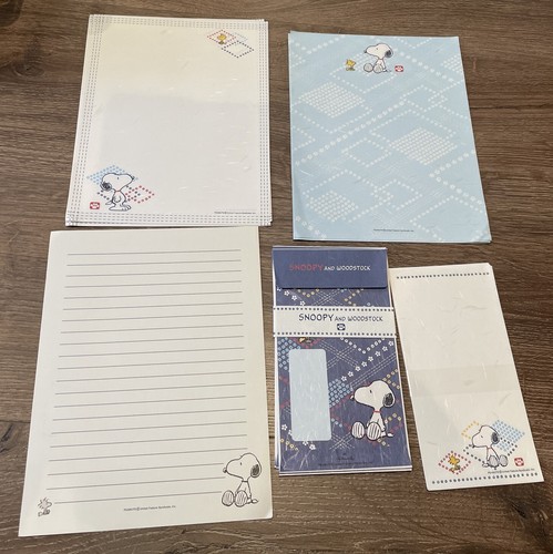 Peanuts Snoopy Stationery Set From Japan, Silky Washi Paper * Cute ...